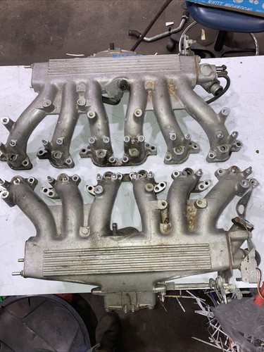 1987-91 Jaguar XJS V12 5.3L Intake Inlet Manifold Throttle Body Set ...