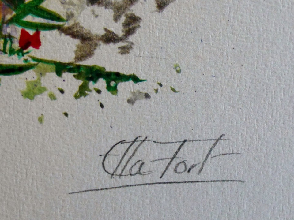 ELLA FORT Flowering after winter LITHOGRAPH HAND SIGNED 22" X 30 ...