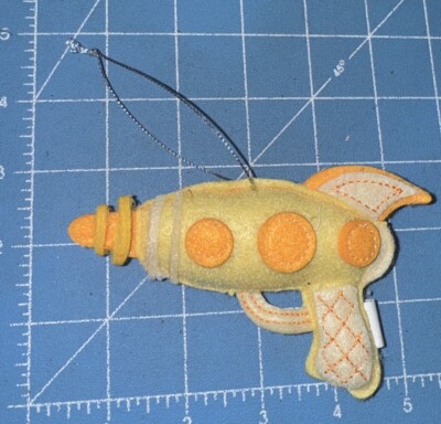 Target 2023 Wondershop Ornament Felt Yellow Raygun Science Fiction ...