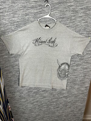 Vintage Miami Ink , One Of A Kind Concept T Shirt Japanese Warrior Oni ...