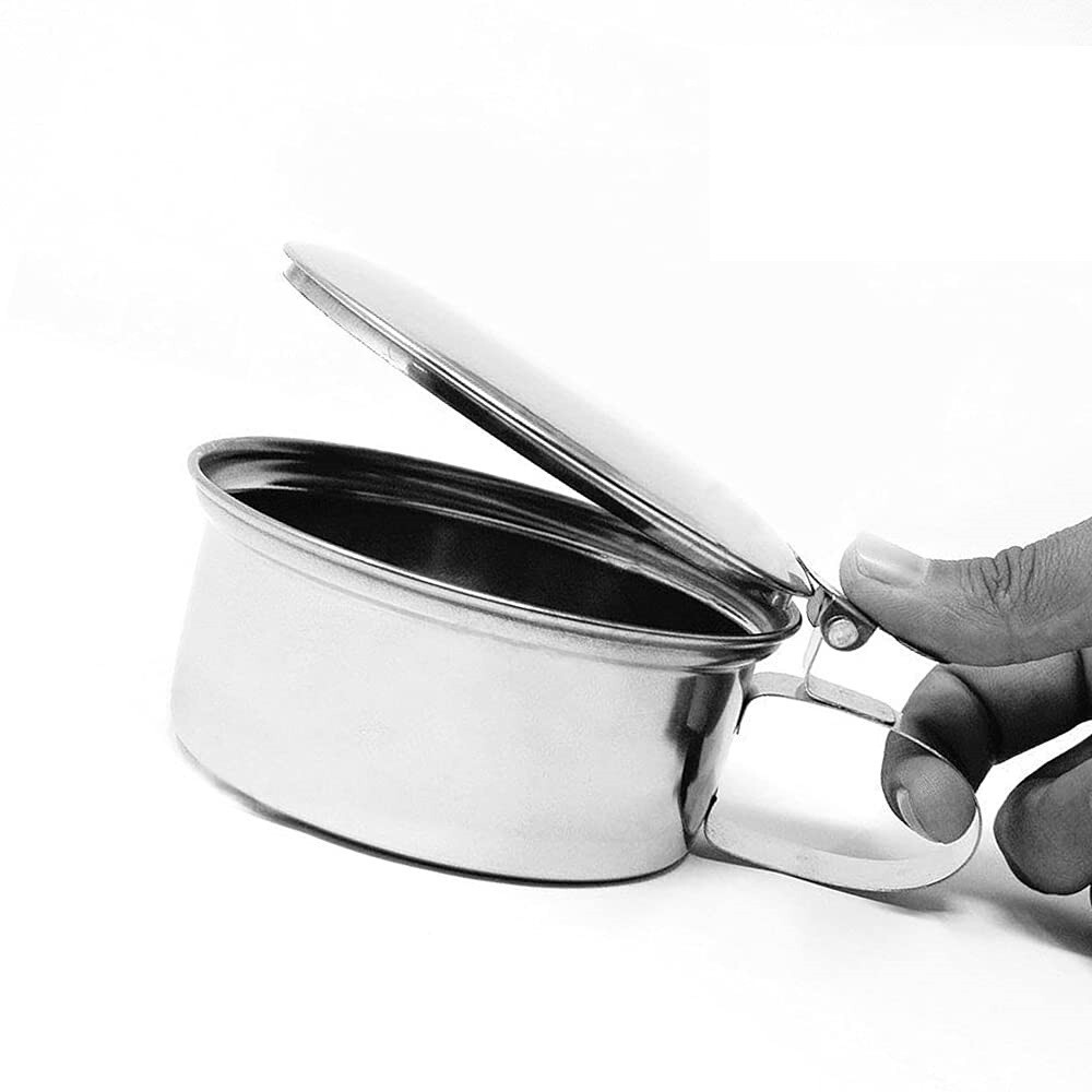 Sputum Mug Spitting Mug with Cover StainlessSteel Hospital equipment ...