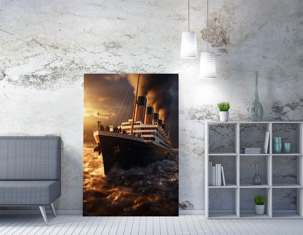 Titanic Wall Decals Titanic Art, Boat Wall Decor, Film Wall Art, Sea