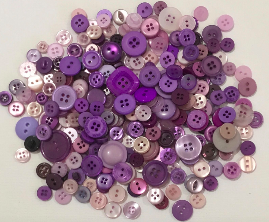 Buttons Bulk 6-25mm 250 500 1000 Pieces Single Colour Craft Sewing ...