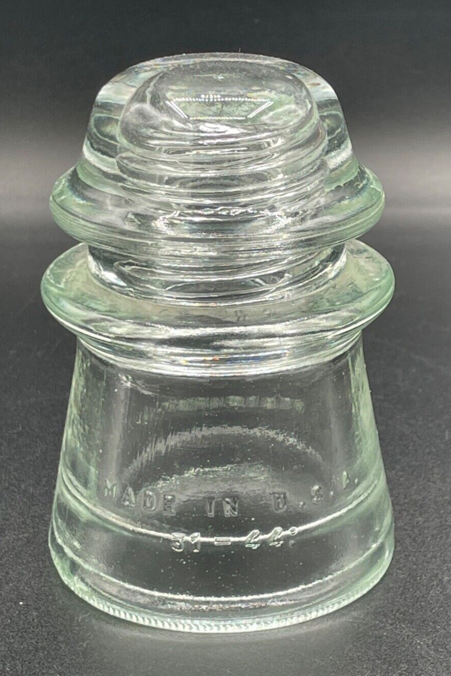 Vintage Hemingray #16 Clear Glass Insulator 31-44 " Tall Collectible | eBay