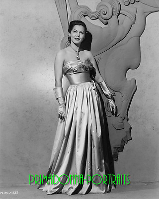 MARIA MONTEZ 8X10 Lab Photo 1940s Shimmering Gown, Movie Star Portrait ...