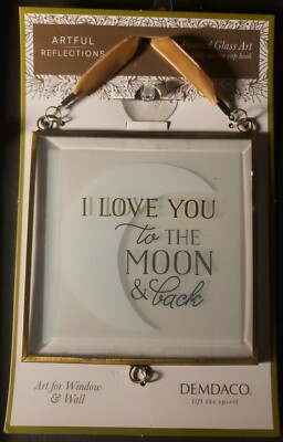 Demdaco Artful Reflections Framed Glass Art Hanging Ornament "I Love ...