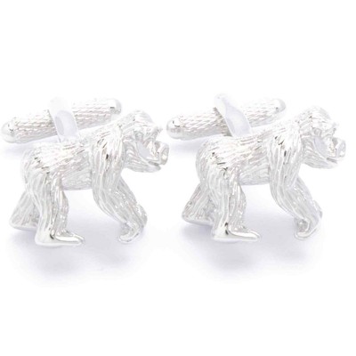 Cufflinks - Gorilla Monkey Silver Color | eBay