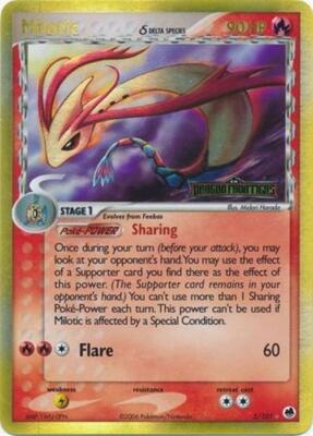 Milotic (Delta Species) - 5/101 - Pokemon Dragon Frontiers Reverse Holo ...