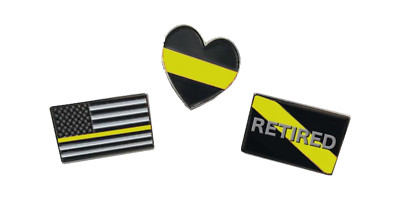 CL5-011 Dispatcher Pin Set: 3 Emergency Pins 911 Emergency Dispatcher ...