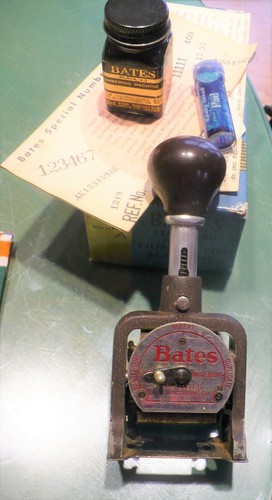 VTG Bates Numbering Machine + Ink Stamp, 6 Wheels, Style A | eBay