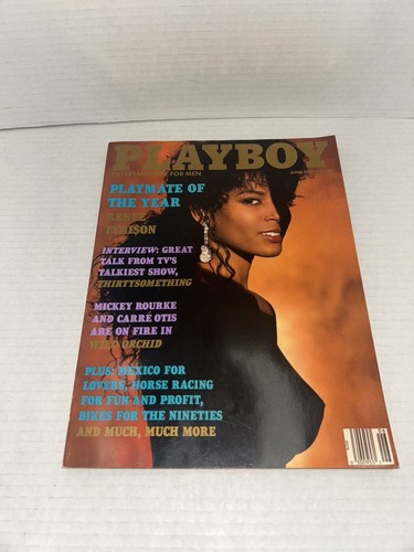 Playboy Magazine June 1990 Renee Tenison Mickey Rourke Bonnie Marino ...