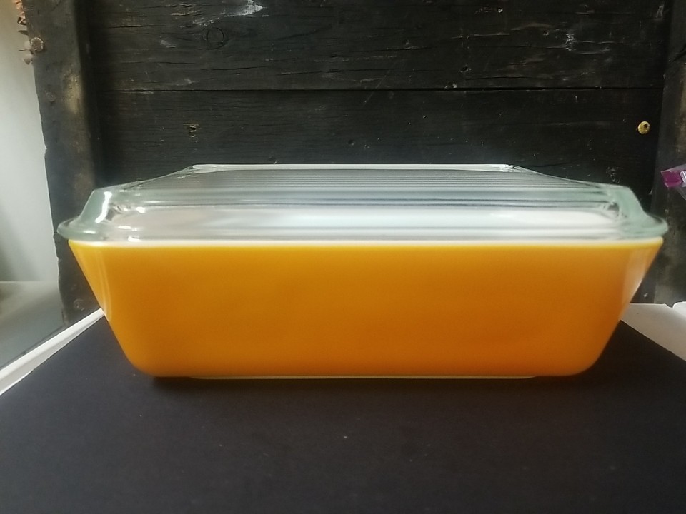 VINTAGE 0503 Orange PYREX Refrigerator Casserole Dish 1.5 Qt with ...