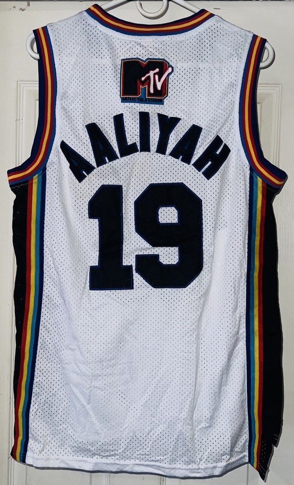 Vintage Aaliyah Brick Layers Basketball Jersey Size S MTV Annual Rock N ...