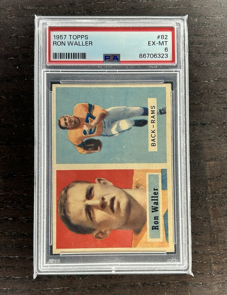 1957 Topps #82 RON WALLER PSA 6 EX/NM | eBay