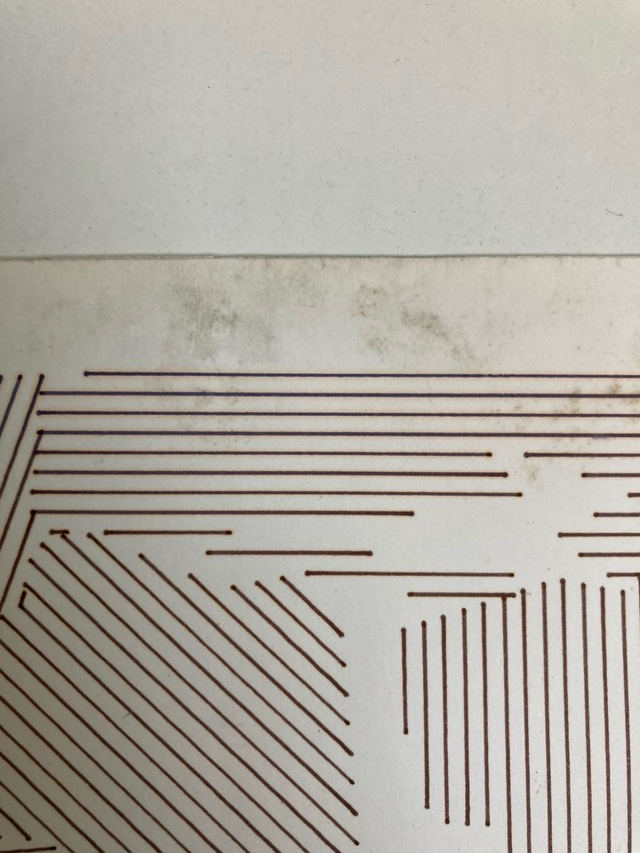 Beautiful Drawing Abstract Ink On Paper 1980 Anamorphosis Cubist Art ...