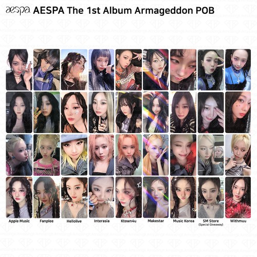 Aespa The 1st Album Armageddon Apple Music Withmuu Makestar MK POB ...