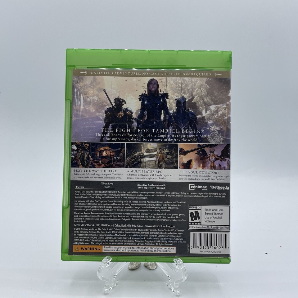 XBOX ONE GAME : ELDER SCROLLS The Explorer’s Pack | eBay