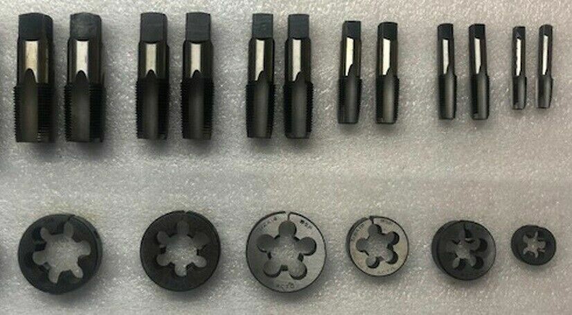 NEW BRITISH STANDARD PIPE TAP & DIE SET 1/8" TO 3/4" BSP BSPP TAP DIE ...