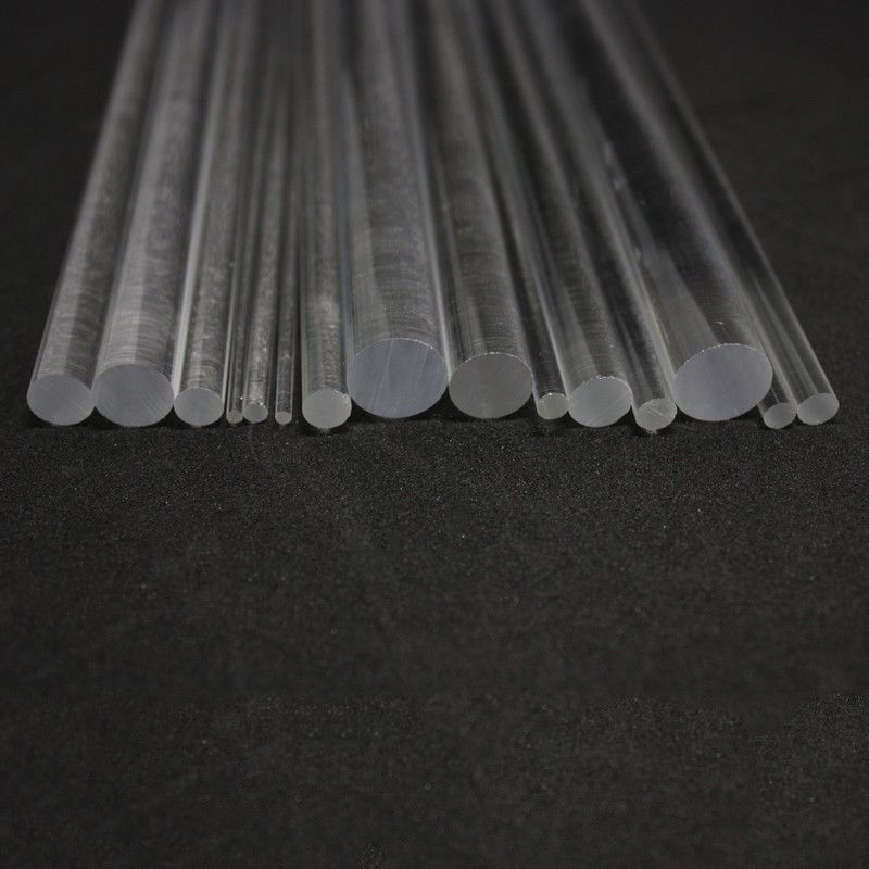 Clear Acrylic Perspex Round Rod Circular Bar Square Rod Bar 100/200 ...