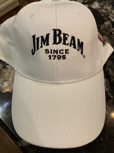 Jim Beam Baseball Hat Cap Since 1795 White Adjustable New | eBay UK