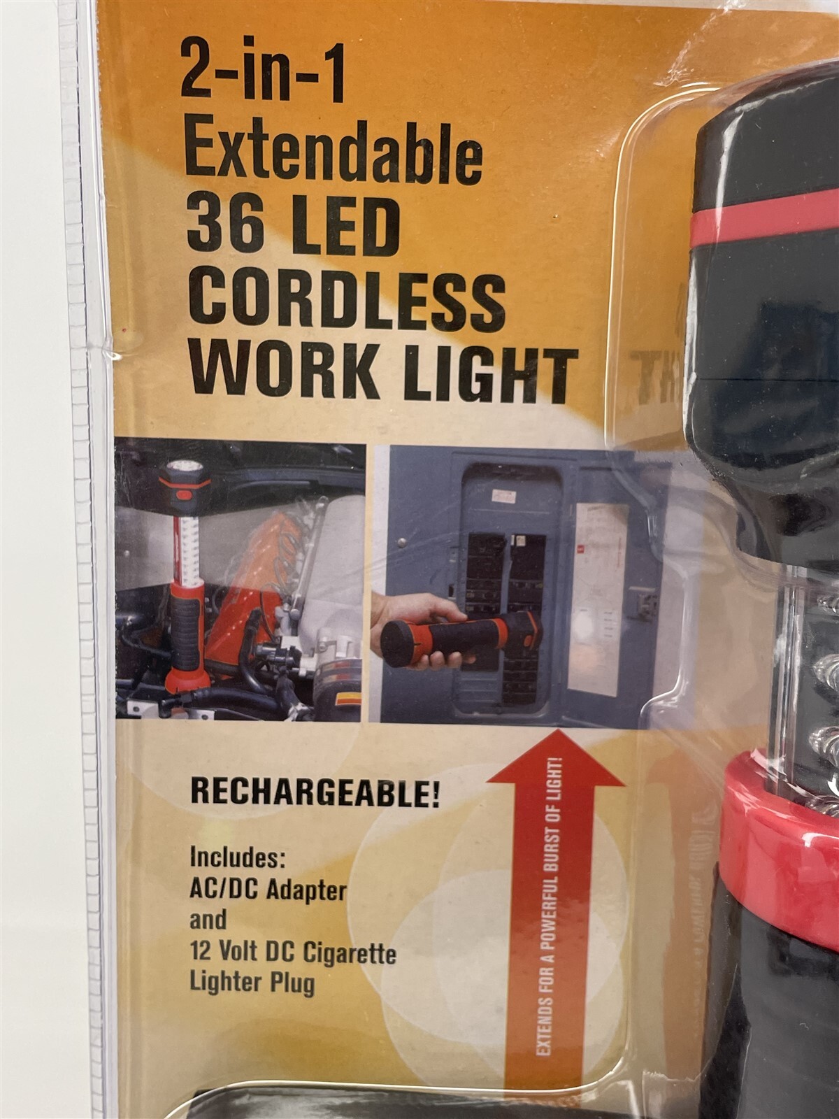 36+LED+Cordless+Work+Light+Magnetic+Flashlight+Rechargeable+W%2F+AC+%26 ...