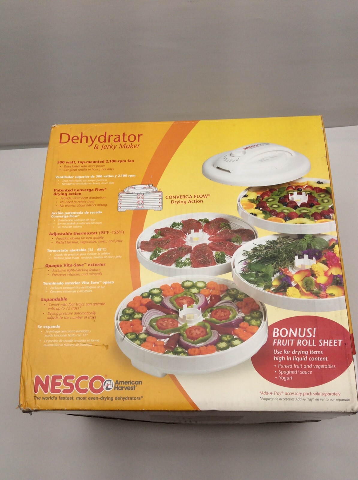 NESCO Snackmaster FD-60 500W Food Dehydrator 798527538327 | eBay