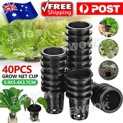 40-200x Mesh Pots Basket Plant Grow Net Cup Aeroponic Hydroponics ...