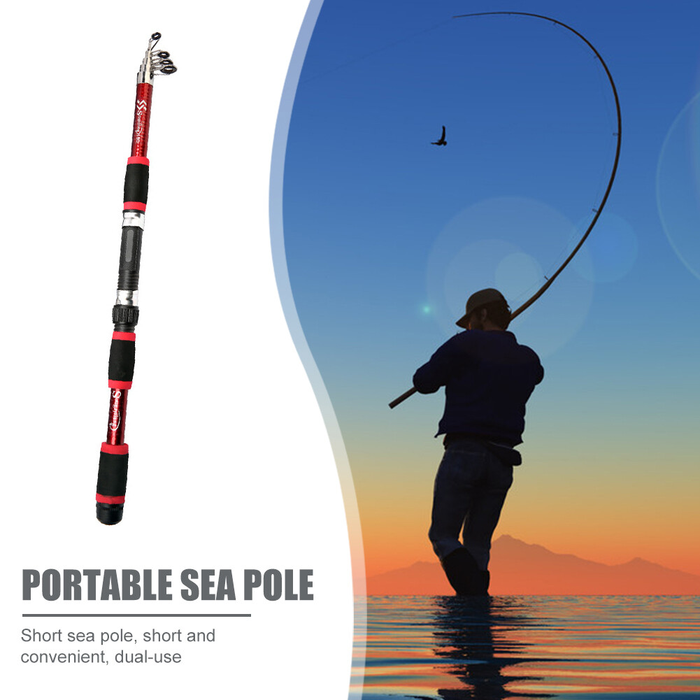 Telescopic Spinning Fishing Rod Ultra Hard 1.8mm Short Sections Sea ...
