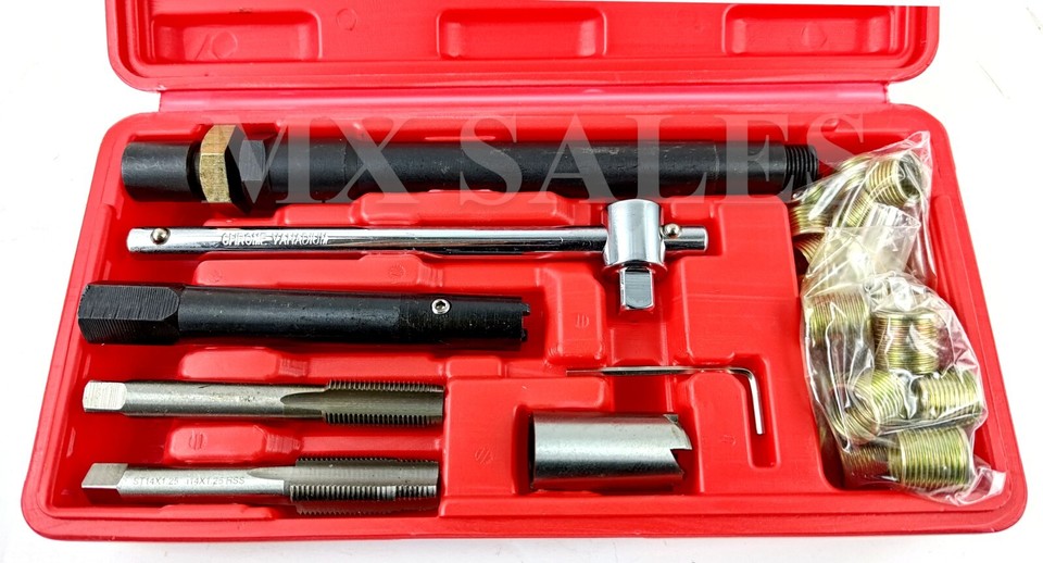 27pc Spark Plug Thread Repair Tool Kit | eBay