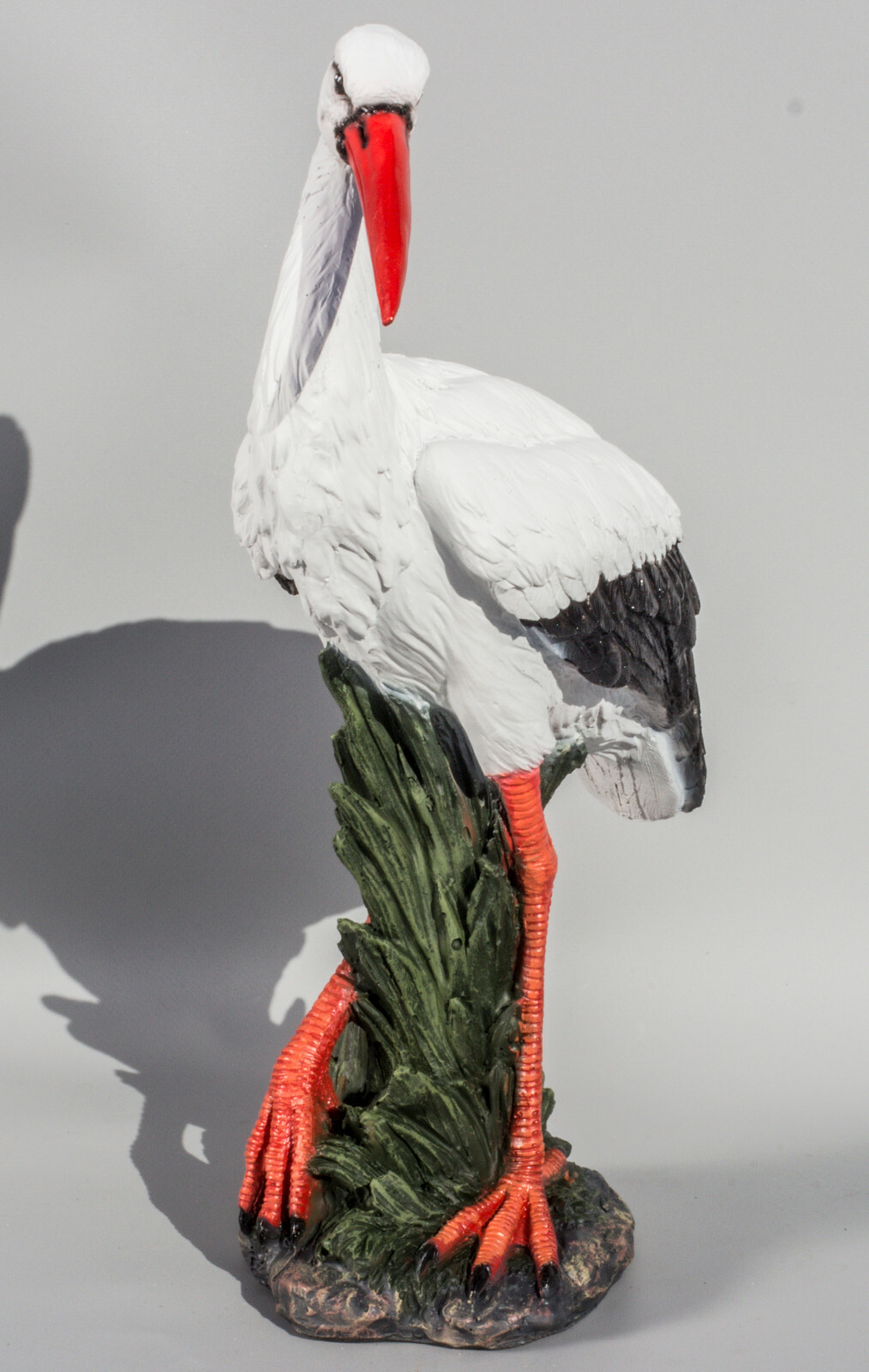 Stork Statue Garden Ornament Wildlife Bird Sculpture Coastal Decor Yard ...