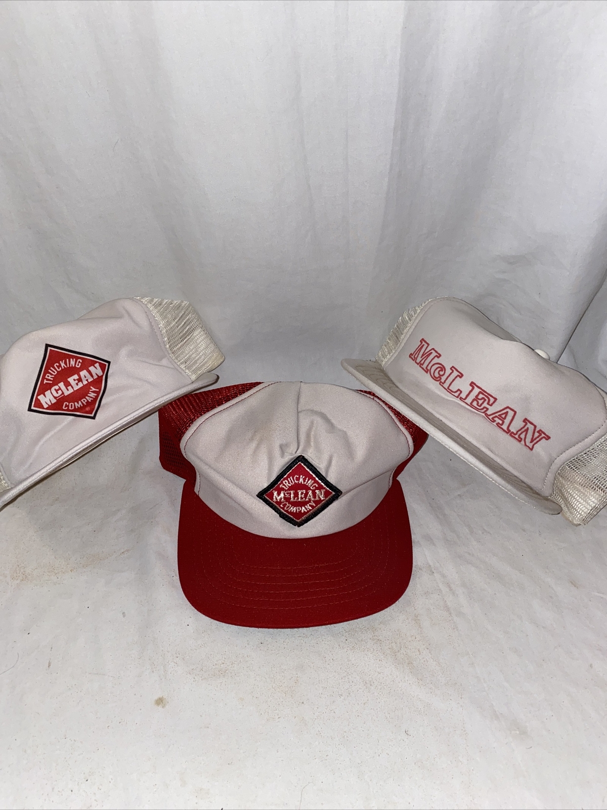 3 Vintage McLean Trucking Co Snapback Vintage Hat Cap Adjustable Truck ...