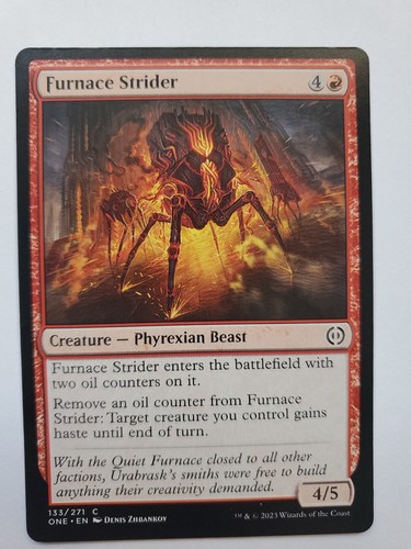 MTG Magic The Gathering Card Furnace Strider Creature Phyrexian Beast ...