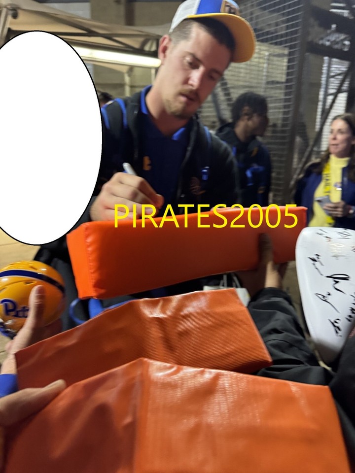 ELI HOLSTEIN SIGNED TOUCHDOWN PYLON PITT PANTHERS PITTSBURGH FOOTBALL ...