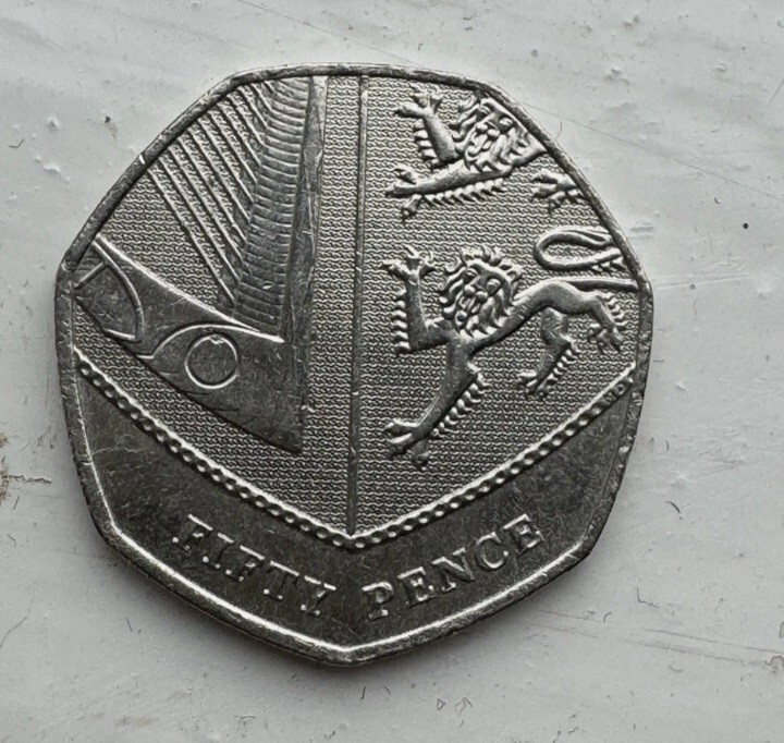 Royal Shield of Arms 50p Fifty Pence Coin 2019 Uncirculated | eBay UK