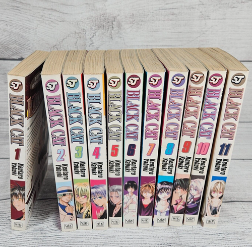 Black Cat Manga | LOT Of 11 | English | Books 1-11 | Kentaro Yabuki ...