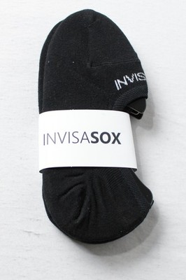 Invisasox Women's Sweat-Wicking No Slip No-Show Sock 3-Pack DM3 Black ...