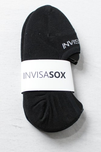Invisasox Women's Sweat-Wicking No Slip No-Show Sock 3-Pack DM3 Black ...
