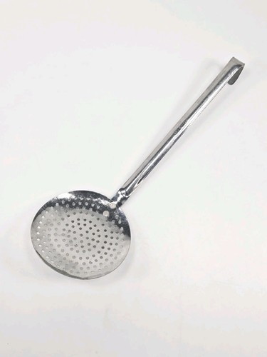 Vintage Inox Italy Metal Skimmer Slotted Spoon Deep Frying Sieve | eBay