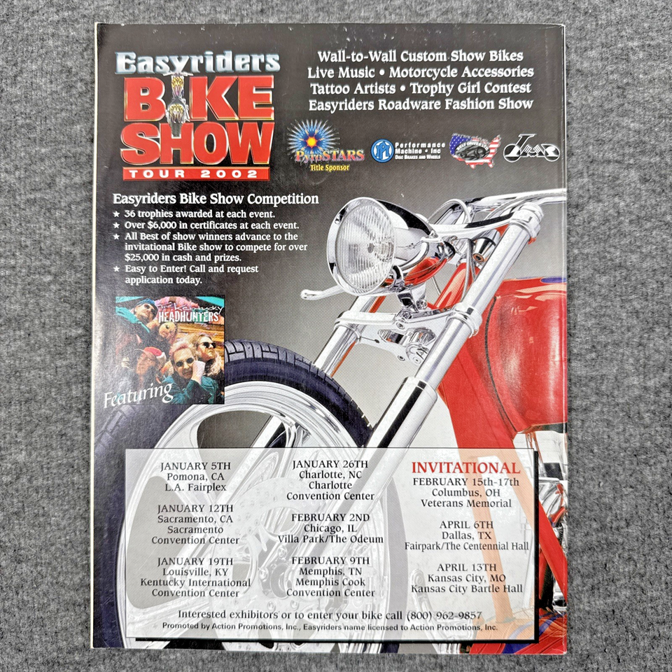 Easyriders Magazine #345 March 2002 Biketoberfest Bike Week w ...