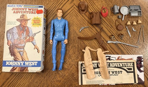 NICE Vintage Marx Johnny West Adventure Quick-Draw Johnny West Action ...