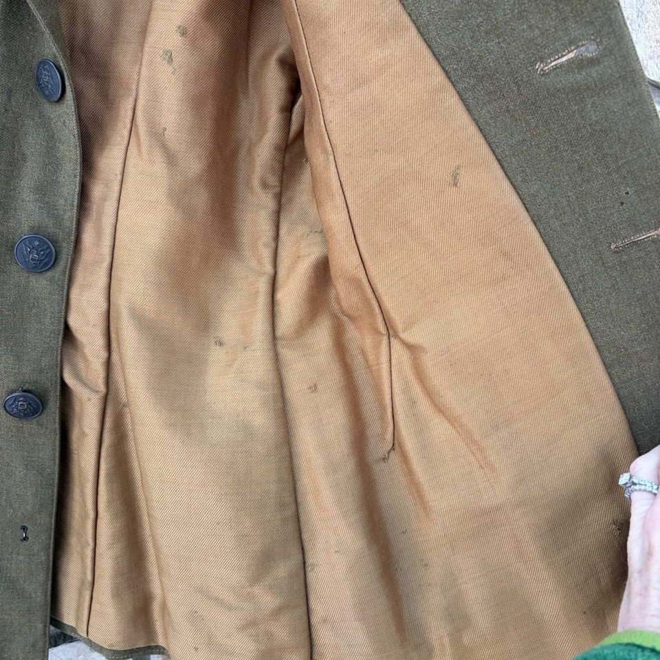 Military WWI US M1917 Wool Tunic Jacket USNA Corporal Artillery Small ...