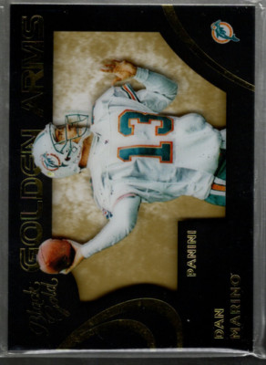 B4813- 2015 Panini Black Gold Golden Arms #GA14 Dan Marino /199 - NM-MT ...