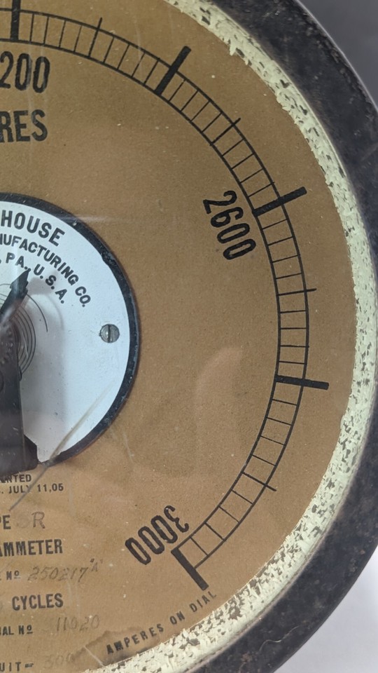 Westinghouse Antique Ammeter Steampunk Electrical Meter Industrial ...