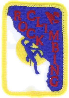 Rock Climbing Award Badge Camp Scouting Fun 2 Inch Embroidered Patch AV ...