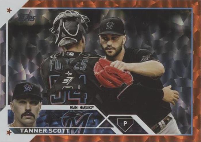 2023 Topps Series 1 - Tanner Scott #18 Orange Foil /299 for sale online ...