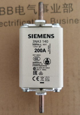 SIEMENS fuse fuse core 3NA3136-2C 160A 3NA3140 200A 3NA3144 250A | eBay