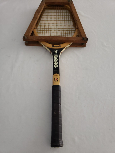 BJORN BORG BANCROFT WOOD TENNIS Racquet PERSONAL AMERICAN ASH 4 3/8 | eBay