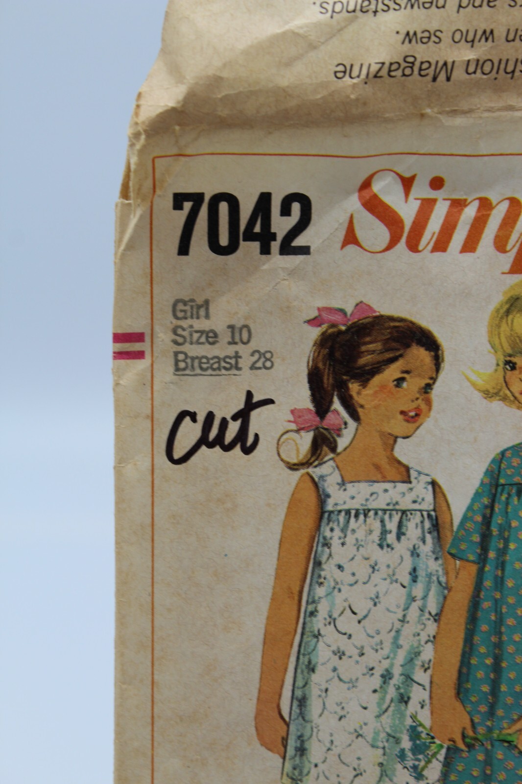7042 Simplicity Sewing Pattern VTG 1960s Girls Sz 10 Pajama Muu-Muu ...