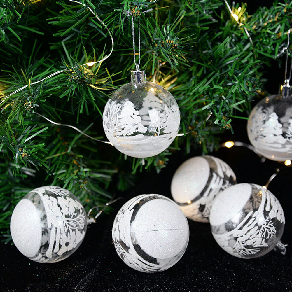 6pcs Craft DIY Tree Hanging Living Room With Rope Home Decor Christmas ...