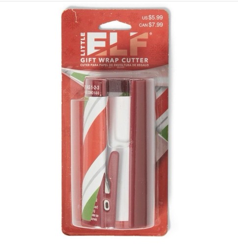 Little Elf Gift Wrap Cutter Red | eBay UK